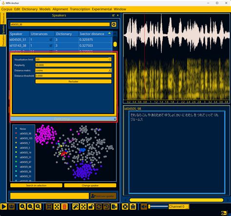 Inspecting Speakers — Anchor Annotator 05 Documentation