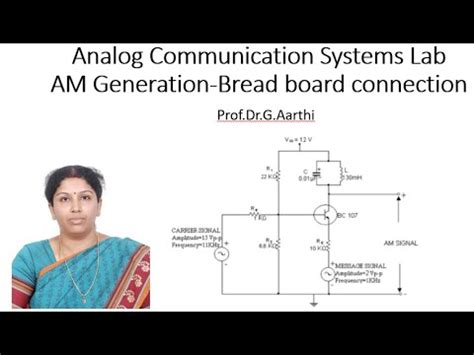 Amplitude Modulation Generation Bread Board Connection YouTube
