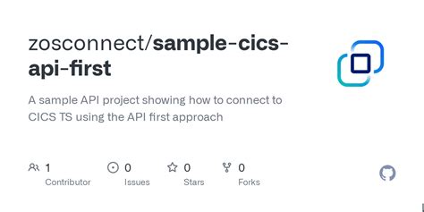 GitHub Zosconnect Sample Cics Api First A Sample API Project Showing How To Connect To CICS