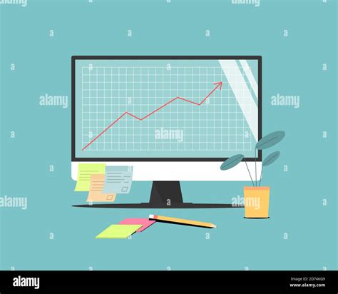 Flow Chart Computer Screen Stock Vector Images Alamy