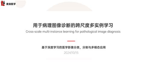 用于病理图像诊断的跨尺度多实例学习 文献速递 基于深度学习的医学影像分类，分割与多模态应用 知乎