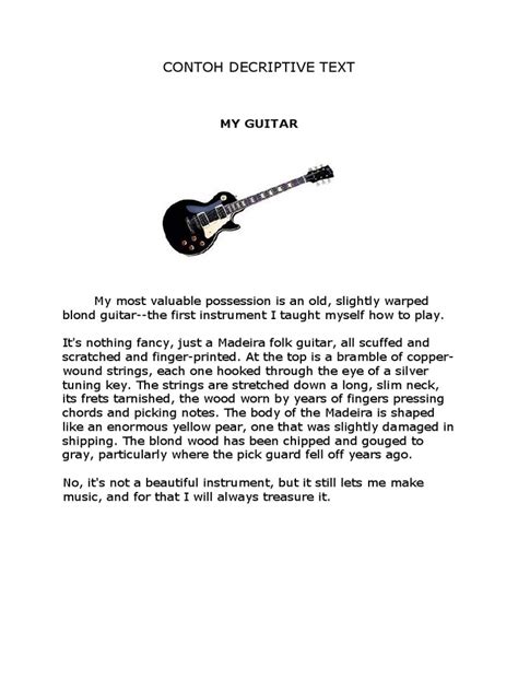 Contoh Decriptive Text 1 Pdf