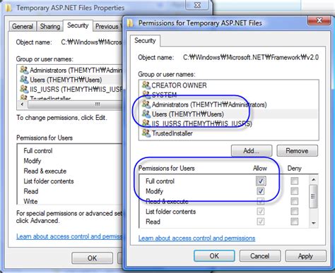 오류 유형 51 vista uac 웹 프로젝트 디버깅 system unauthorizedaccessexception