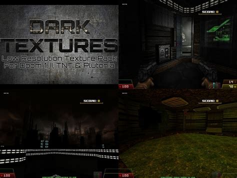 Dark Textures Pack Low Resolution 0 2 Addon Brutal Doom Mod For