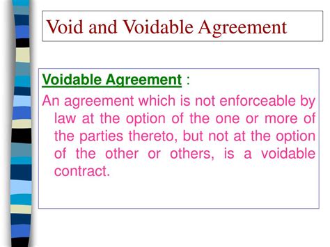 Ppt Void And Voidable Agreement Powerpoint Presentation Free