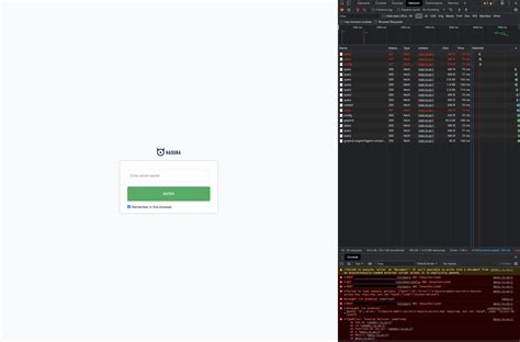 hasura mysql preview unable to login when using hasura graphql admin
