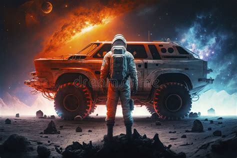 Illustration Astronaut In Deep Space Ai Generative Stock Illustration Illustration Of