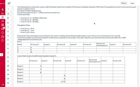 The Following Picture Shows Four Routers A B C D Chegg Com