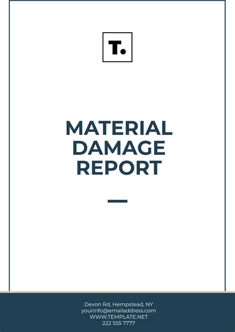 Free Damage Report Template To Edit Online