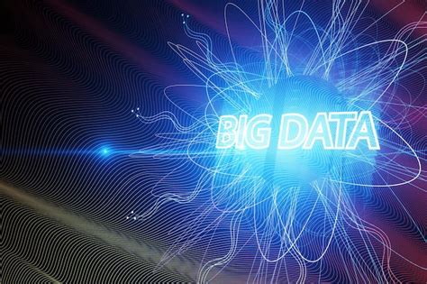 premium photo abstract big data visualization with electric blue