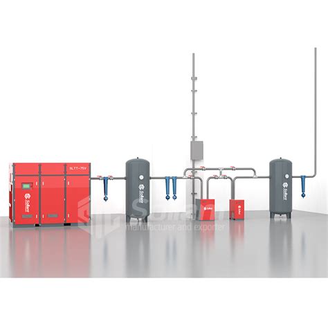 Sollant Two Stage Screw Compressor With Improved Energy Efficiency