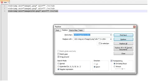 Html Regular Expression For Notepad Stack Overflow