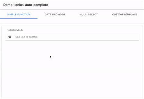 Ionic Auto Complete Npm