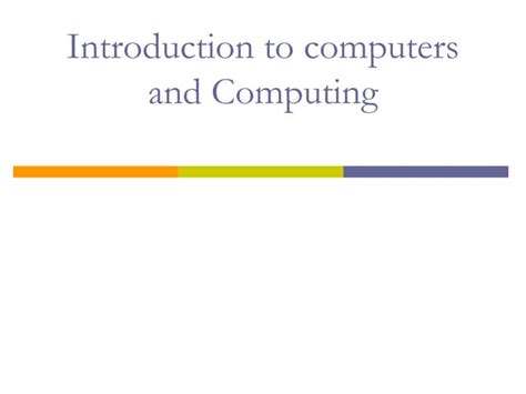 Flowcharts And Introduction To Computers Ppt
