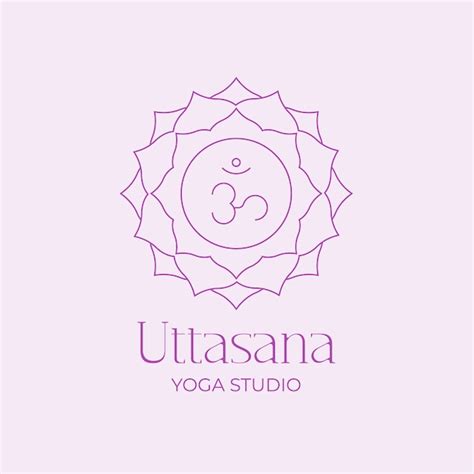 Free Vector Yoga Logo Design Template
