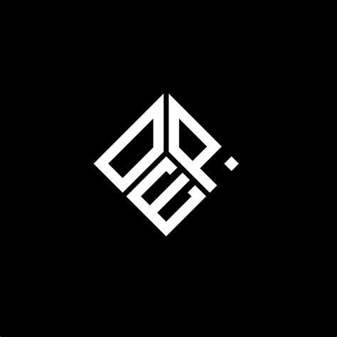 Oep Letter Logo Design On Black Background Oep Creative Initials