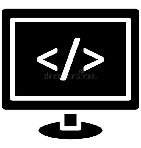 Development Coding Isolated Vector Icon That Can Be Very Easily Edit