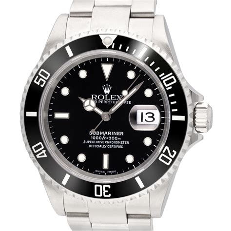 Submariner 16610ln Stainless Steel And Black Dial 40 Mm Taleda