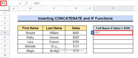 How To Concatenate Values For IF Condition In Google Sheets
