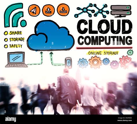 Cloud Computing Connection Network Internet Storage Concept Stock Photo Alamy