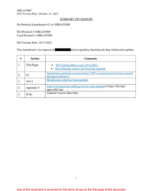 Fillable Online Amended Clinical Trial Protocol 13 Fax Email Print
