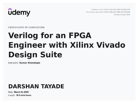 completed the verilog for an fpga engineer with xilinx vivado design