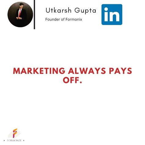 Utkarsh Gupta On Linkedin Marketing Branding Advertising Rock Amount Formonix