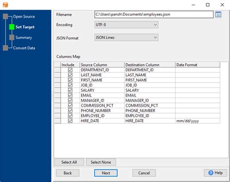 Export Foxpro Table To Json Lines Jsonl Ndjson Ldjson