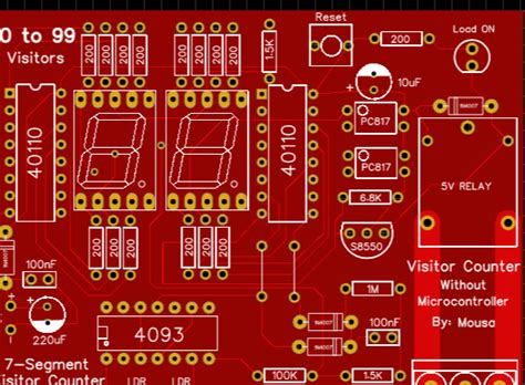 visitor counter without microcontroller share project pcbway