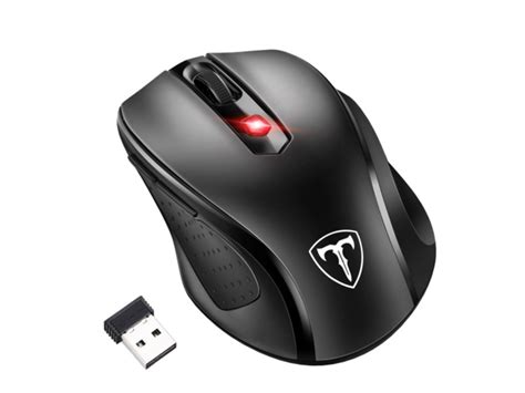 Victsing 24ghz Wireless Full Size 6 Button Ergonomic Mouse Adjustable