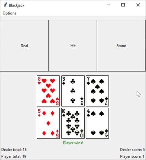 Github Riverehblackjackpy Implementation Of Blackjack In Python Using Tkinter For Cs121