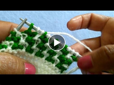 Two Colours Knitting Pattern