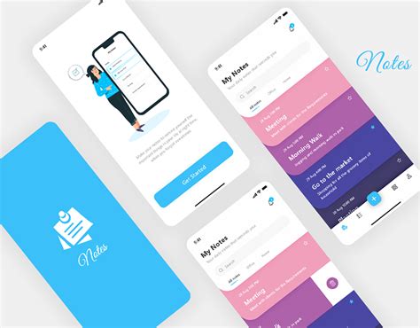note taking app design android design app ui design mobile app design