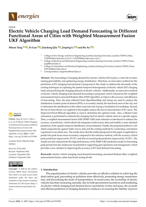 Pdf Electric Vehicle Charging Load Demand Forecasting In Different