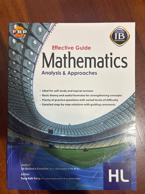 Ib Mathematics Analysis And Approaches Hl Higher Level Textbook