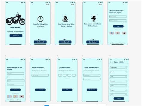 uiux figma bikerentalapp appdesign satya samhit