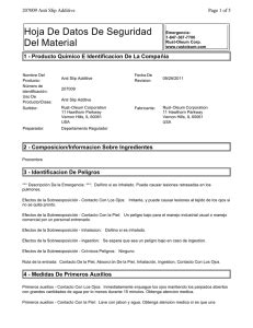 Rust Oleum GHS 16 Section SDS