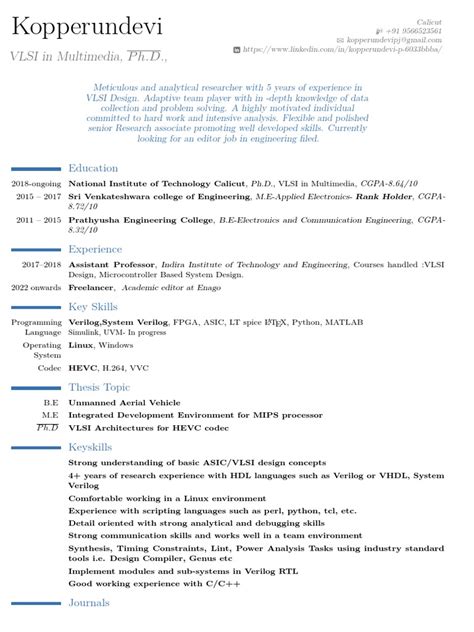 Kopperundevi Cv Download Free Pdf Computer Programming Computing