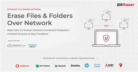 BitRaser File Eraser Network Wipes Files Folders From Domain Network