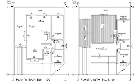 Small House Structural Layout Plan In Dwg Autocad File