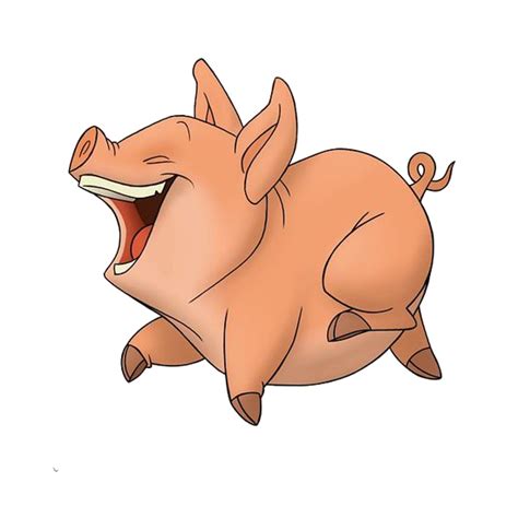 عکس باحال و دیدنی خوک بچه گانه کارتونی با زمینه شفاف