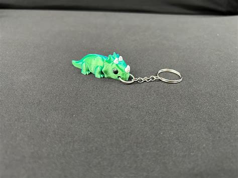 Triceratops Keychain 3d Model By Built Over Bot On Thangs