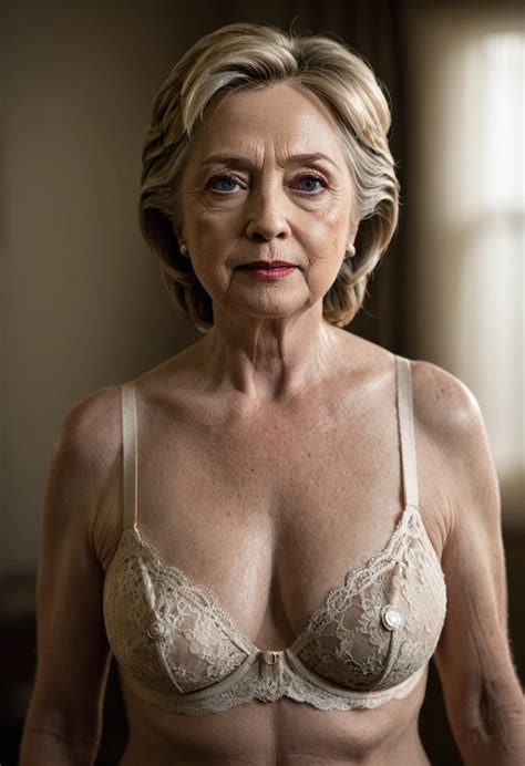 Full Body Shot Hillary Clinton 62 Year Old Woman Lace Seaart Ai