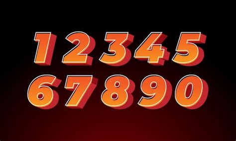 Premium Vector Number 09 Numeral System