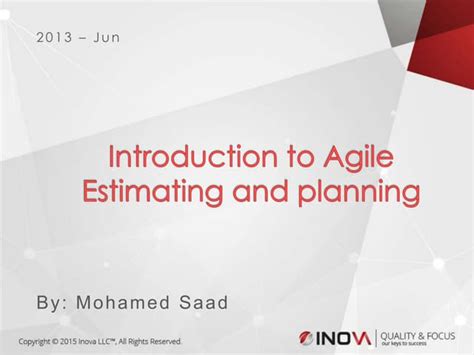Introduction To Agile Estimating And Planning Ppt