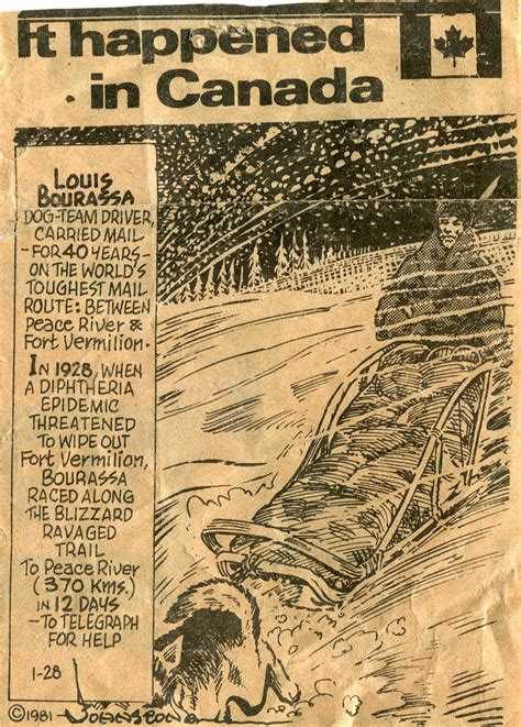 Reader Bourassa Legend Up Here