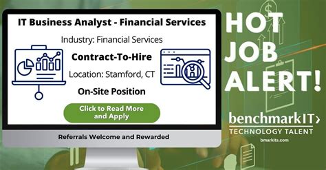 It Business Analyst Financial Services Benchmark It Technology Talent