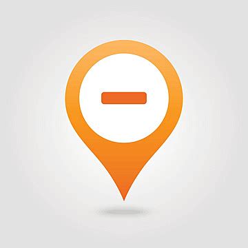 Minus Pin Map Icon Map Pointermarkers Tanda Gps No Vektor Gps Tanda Tidak PNG Dan Vektor