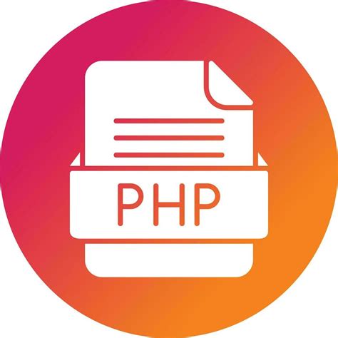Php File Format Vector Icon 34117298 Vector Art At Vecteezy