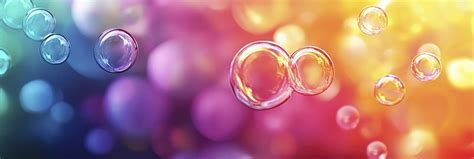 Colorful Background With Bubbles In A Rainbow Of Colors Colorful Background Bubbles